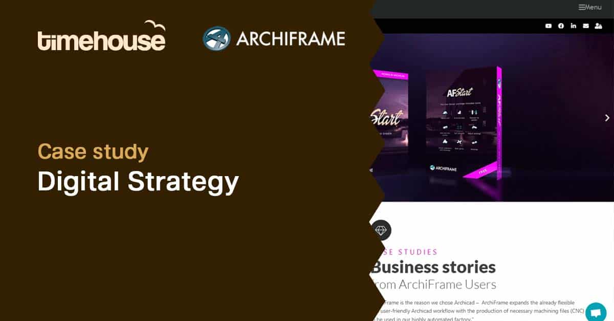 Case study: ArchiFrame’s digital strategy managed by Timehouse